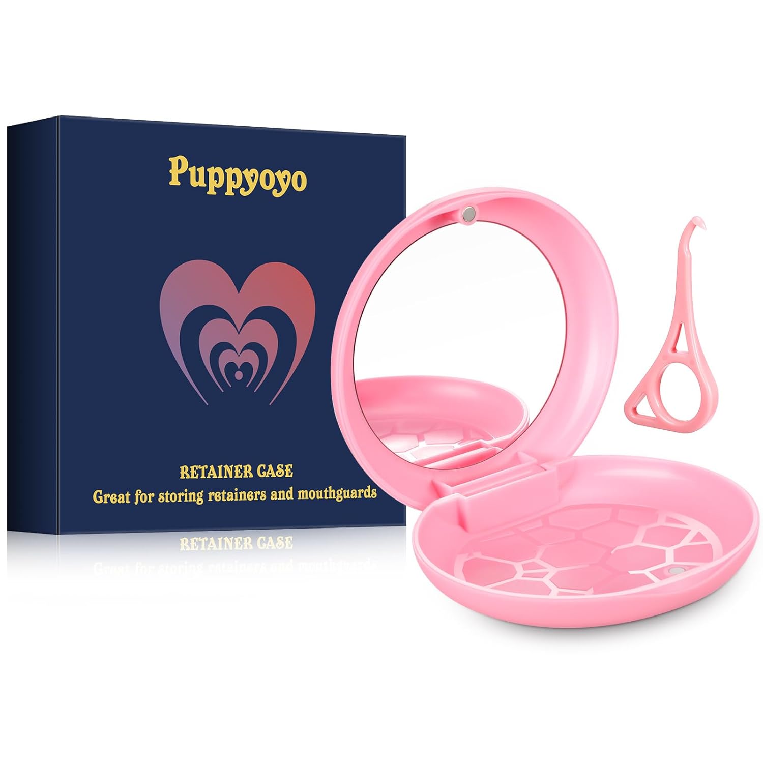 Amazon.com : Retainer Case, Travel Retainer Case with Mirror, Retainer ...