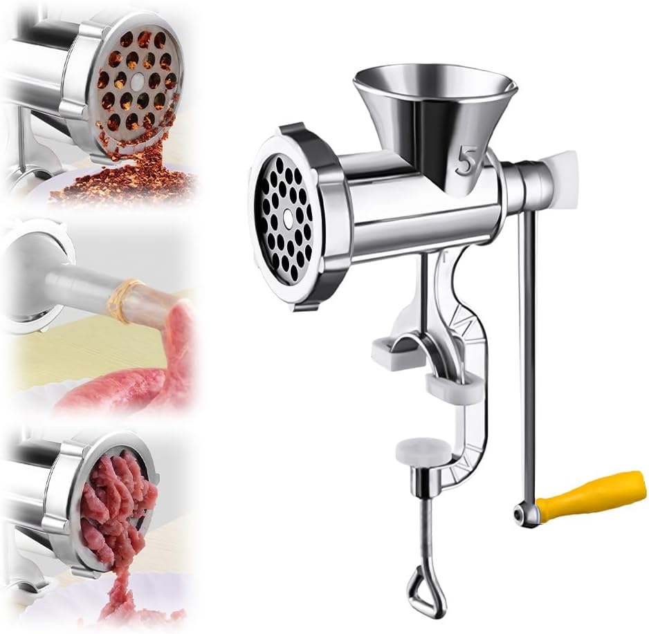 Amazon.com: Meat Grinder Manual Mincer, 2025 Upgraded Manual Meat ...