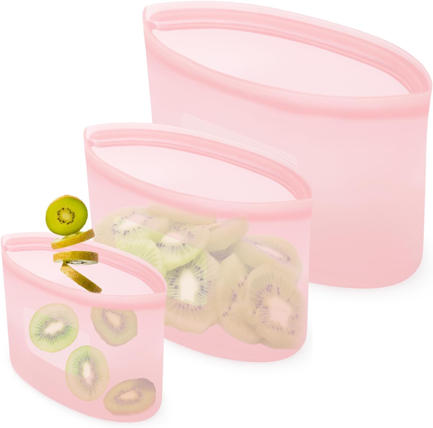 Amazon.com: Reusable Silicone Storage Containers Bags Dishwasher ...