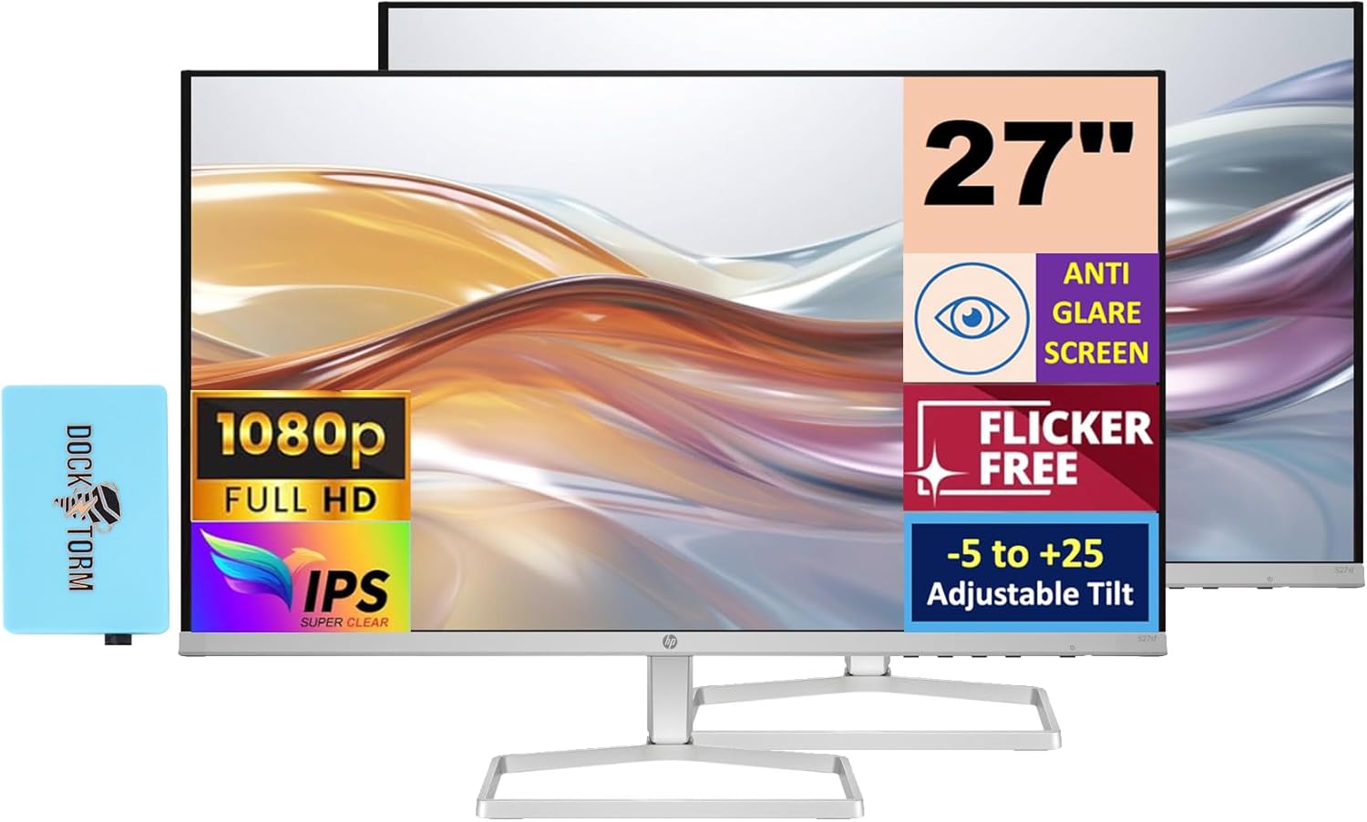 Amazon.com: HP Series 5 527sf Monitor (Replaces M27f) 27" IPS FHD 300 ...