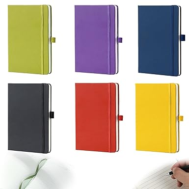Paquete de 6 Libreta de Notas, Mini Libreta con 80 Hojas Rayadas, Libretas A6, 9.5 x 14.2 CM (6 ...