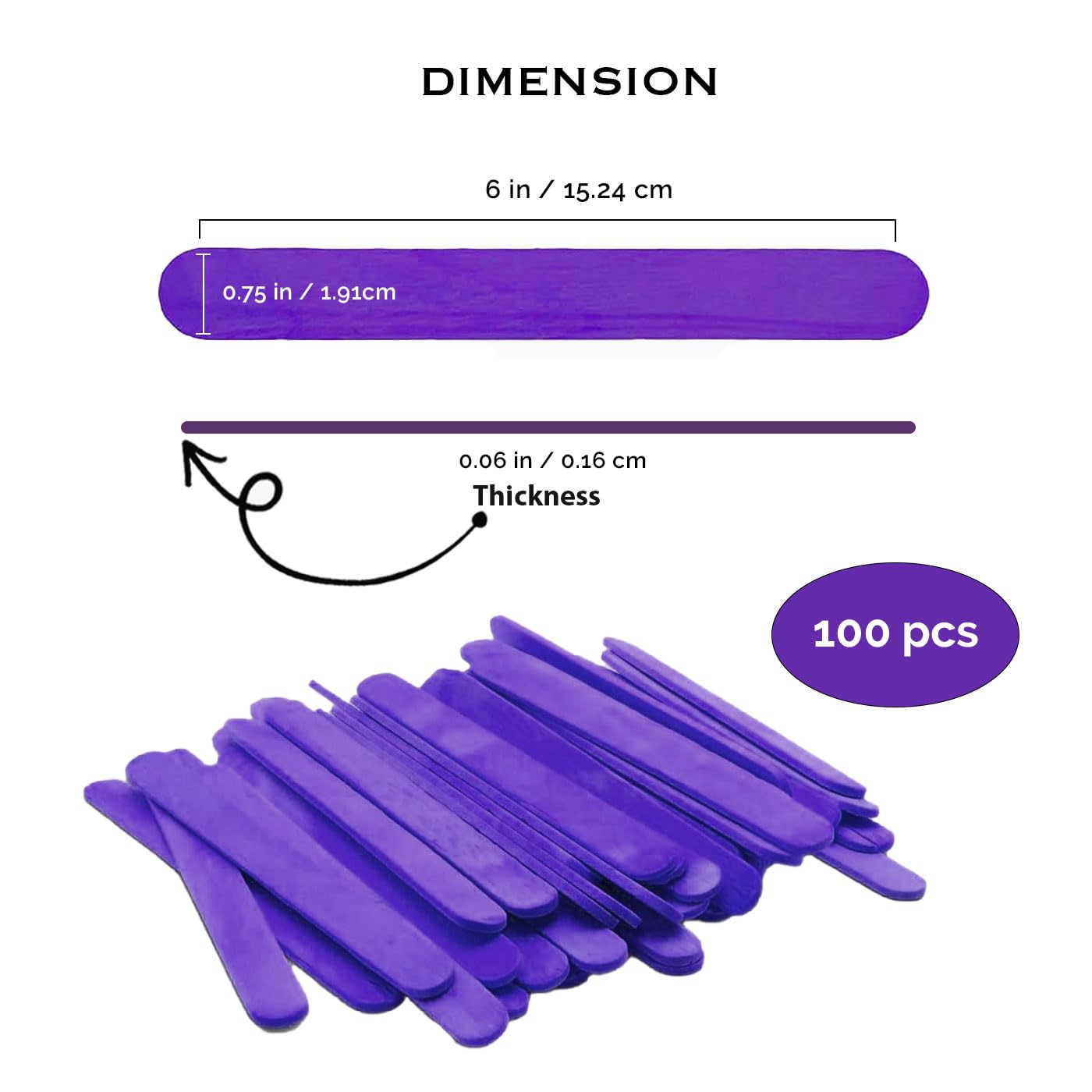 Snapklik.com : Apremont 100 Pieces Assorted Jumbo Colored Wooden 6 ...