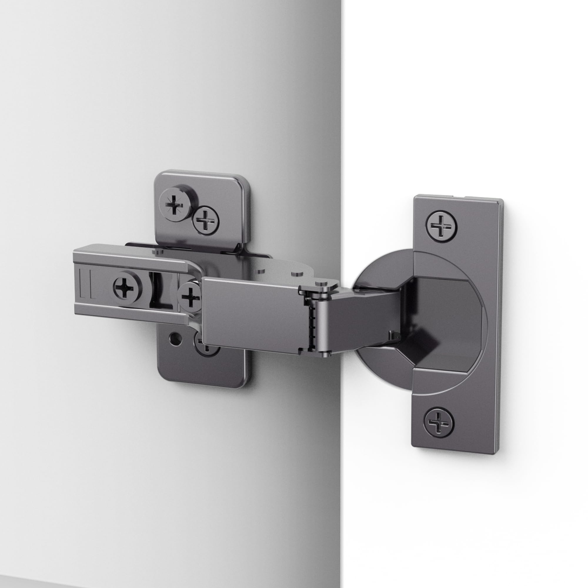 Chibery 10 Pack Inset Soft Close Concealed Hinges, Black Titanium ...