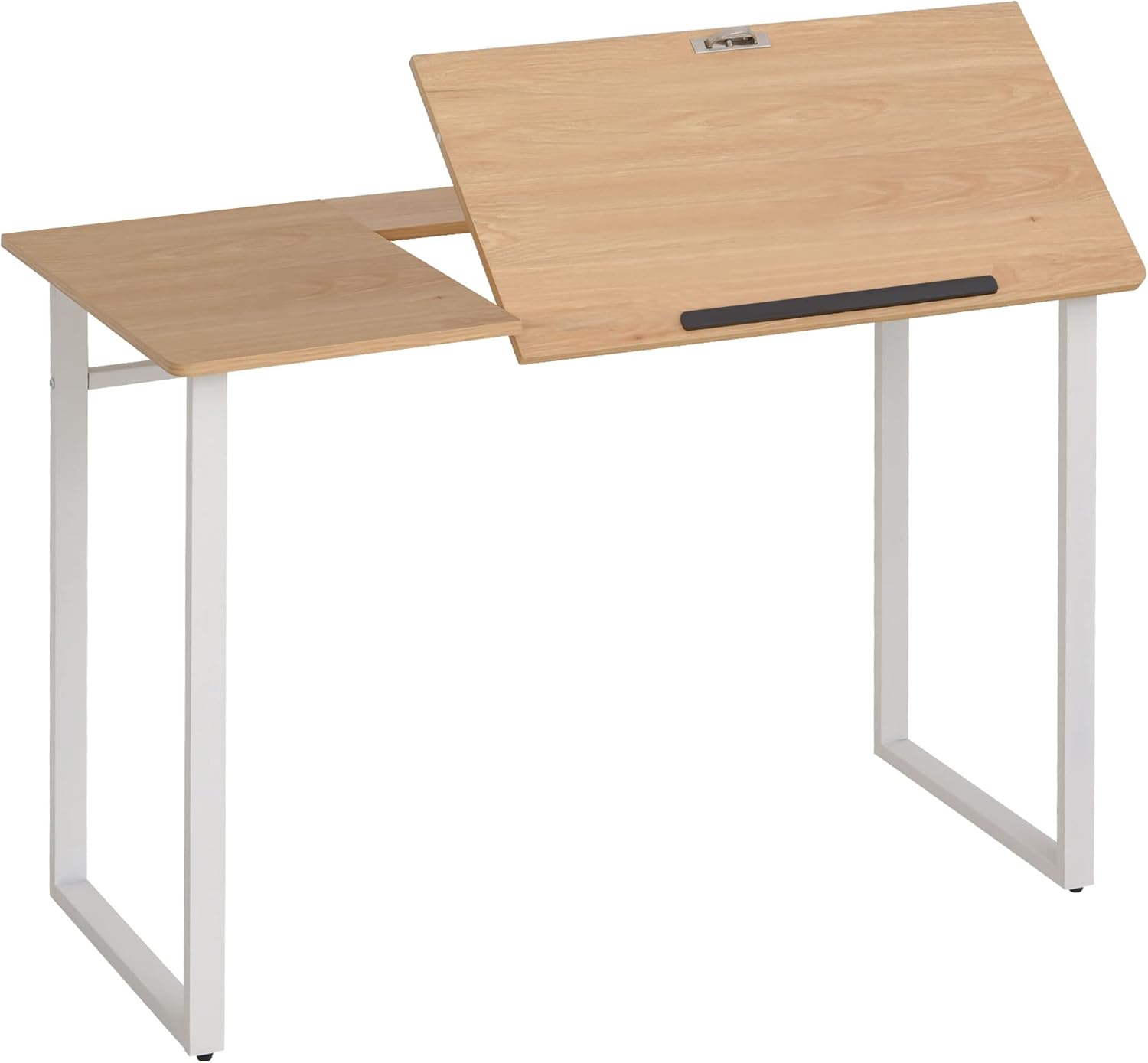 HOMCOM Computer Writing Desk, Drafting Table with Angle Adjustable ...