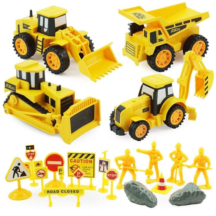 Buy Boley Builders Play Set - 24 Piece Kids Construction Toys with ...