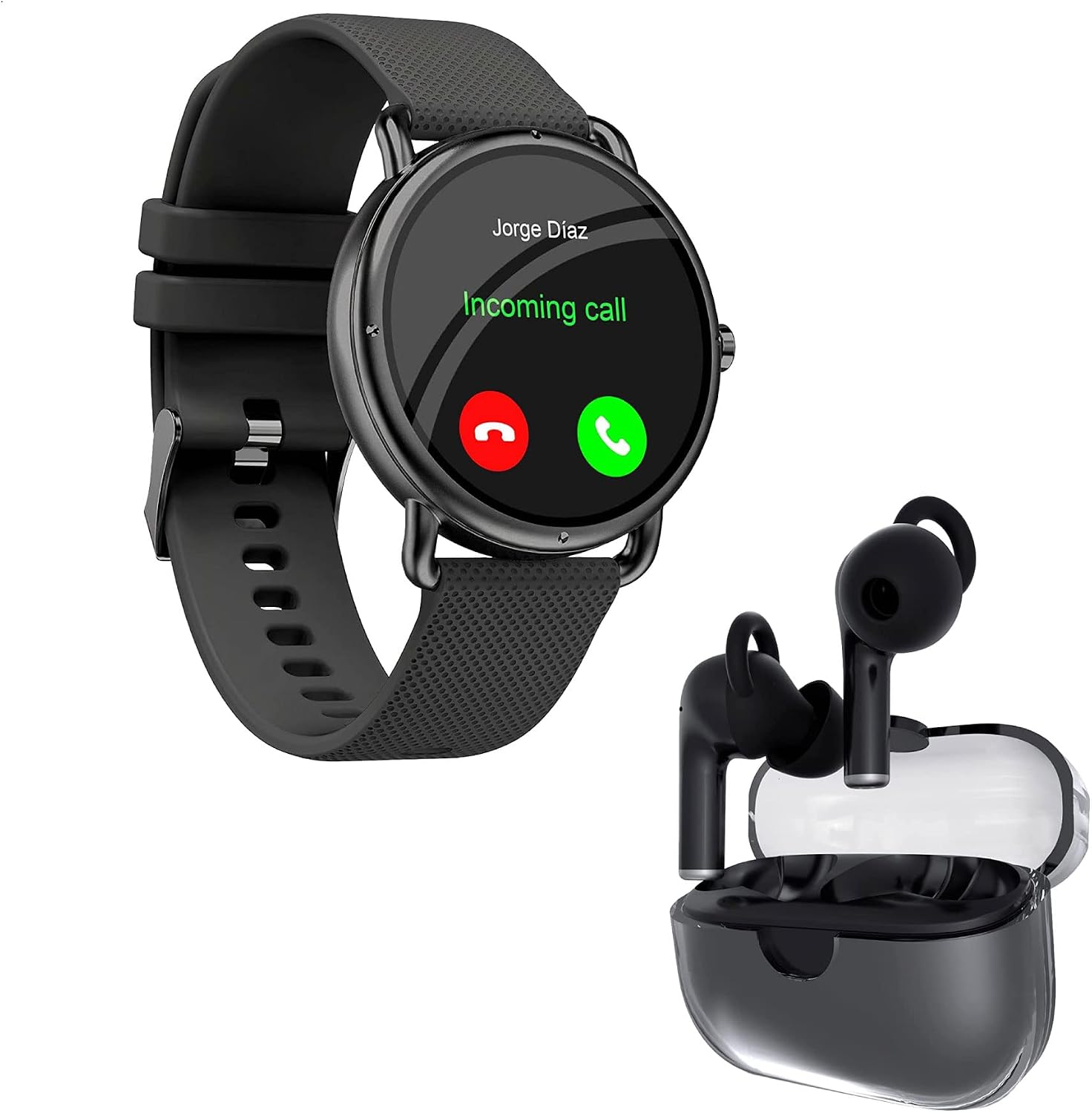 BINDEN Smartwatch ERA One Asistente de Voz Realiza Llamadas + Audifonos ...