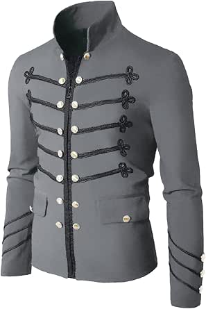 Amazon.com: Mens Suit Jacket Slim Fit Blazers Embroidery Jacket ...