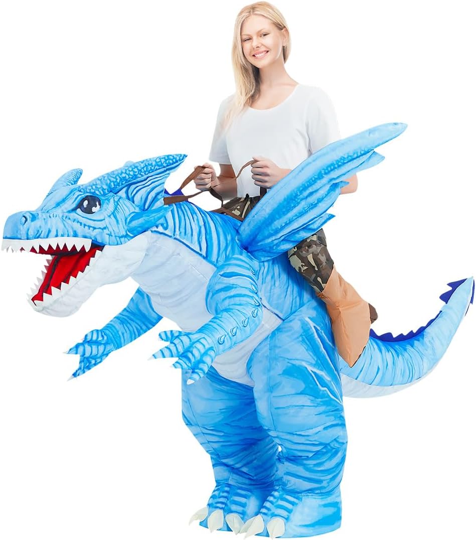 Amazon.com: GOOSH Inflatable Dinosaur Costume for Adult Halloween ...