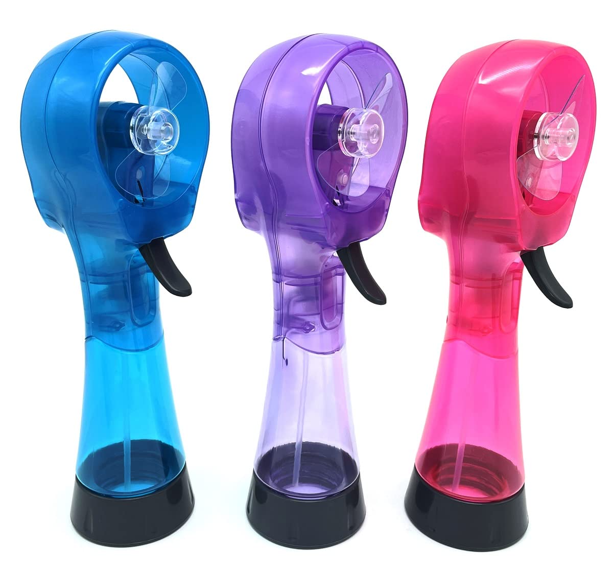 ATBOTP Water Misting Fan Portable Handheld Spray Fans Battery Operated ...