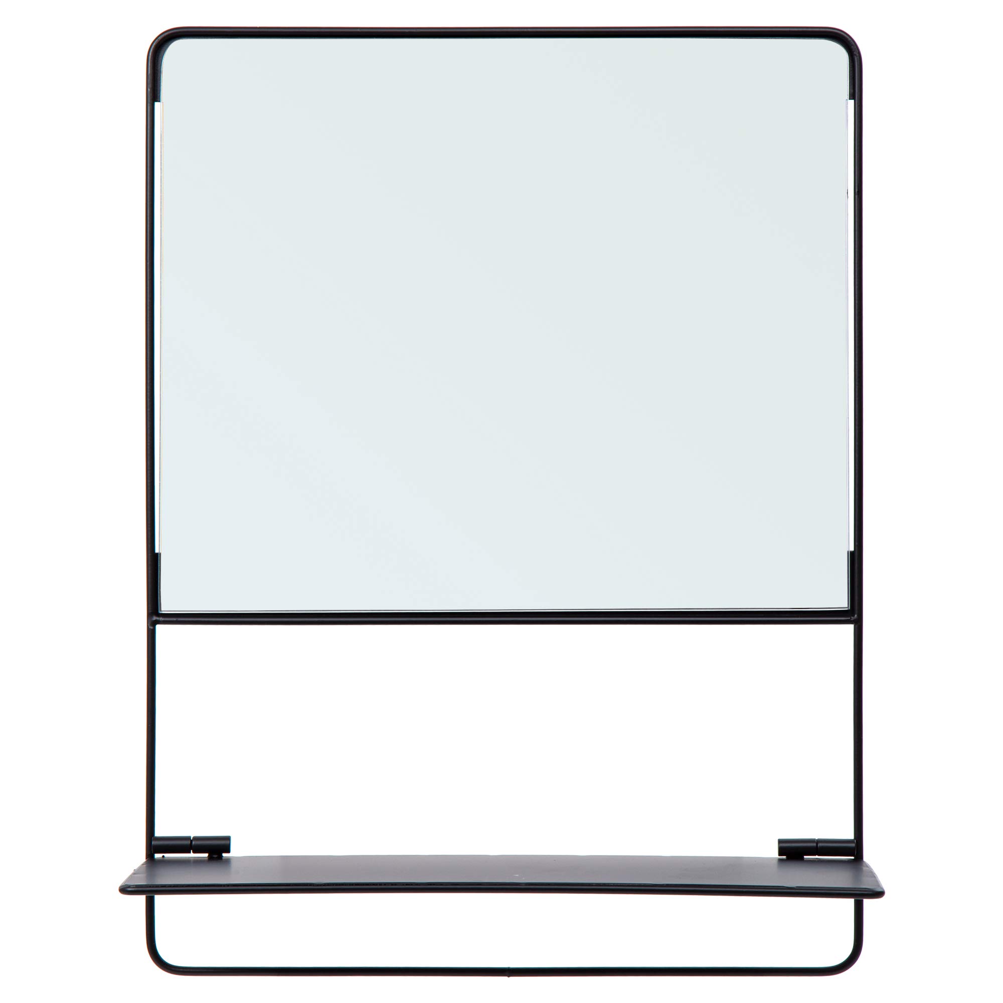 Amazon.com: Truu Design Decorative Square Mirror with Foldable Shelf ...