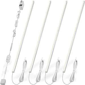 Amazon.com: UltraSlim V-Shaped LED Lighting Kit | 4X 12” Bars | 6000K ...