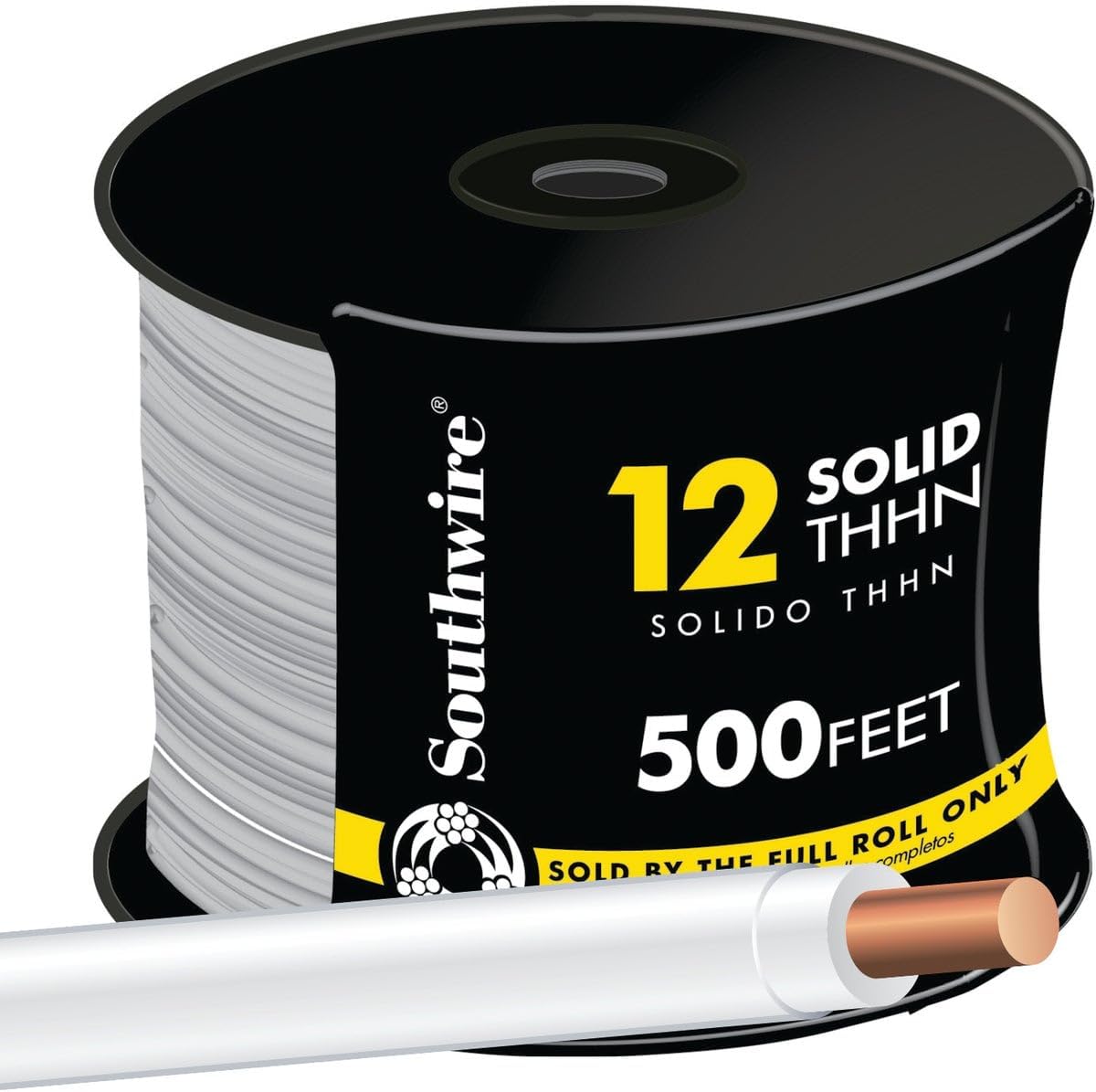 SOUTHWIRE COMPANY LL 11588158 Southwire 500 Ft. 12/1 Thhn Solid Wire ...