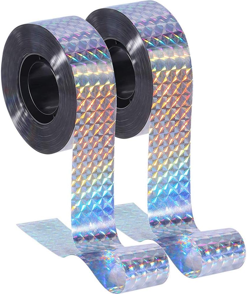 2 Pieces Bird Deterrent Reflective Tape, Bird Repellent Scare Tape ...