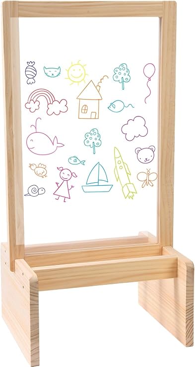 Amazon.com: KODMIS Double Side Acrylic Art Painting Easel,See-Through ...
