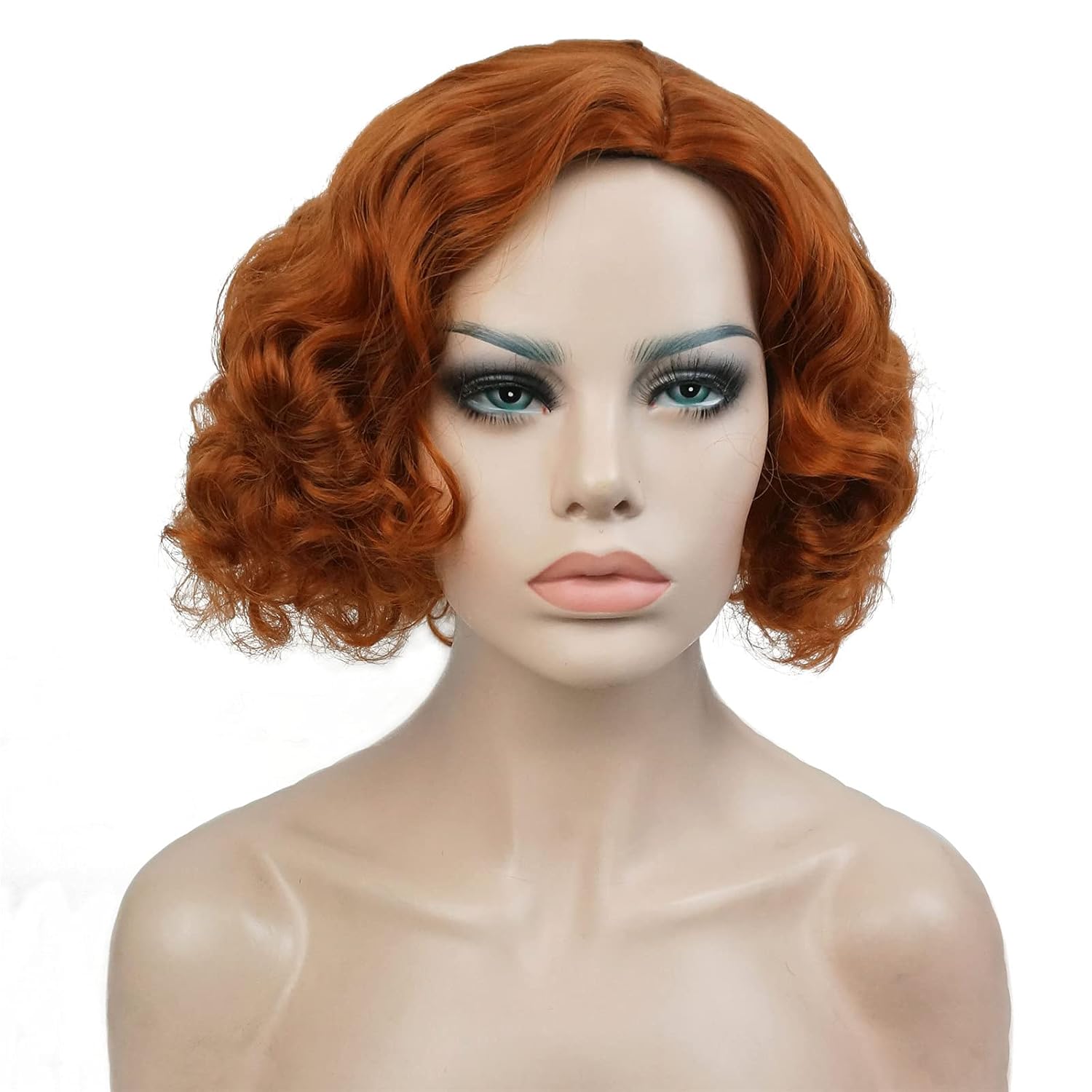 Amazon.com: Aimole Short Curly Wigs Women's Vintage Flapper Wig 1920s ...