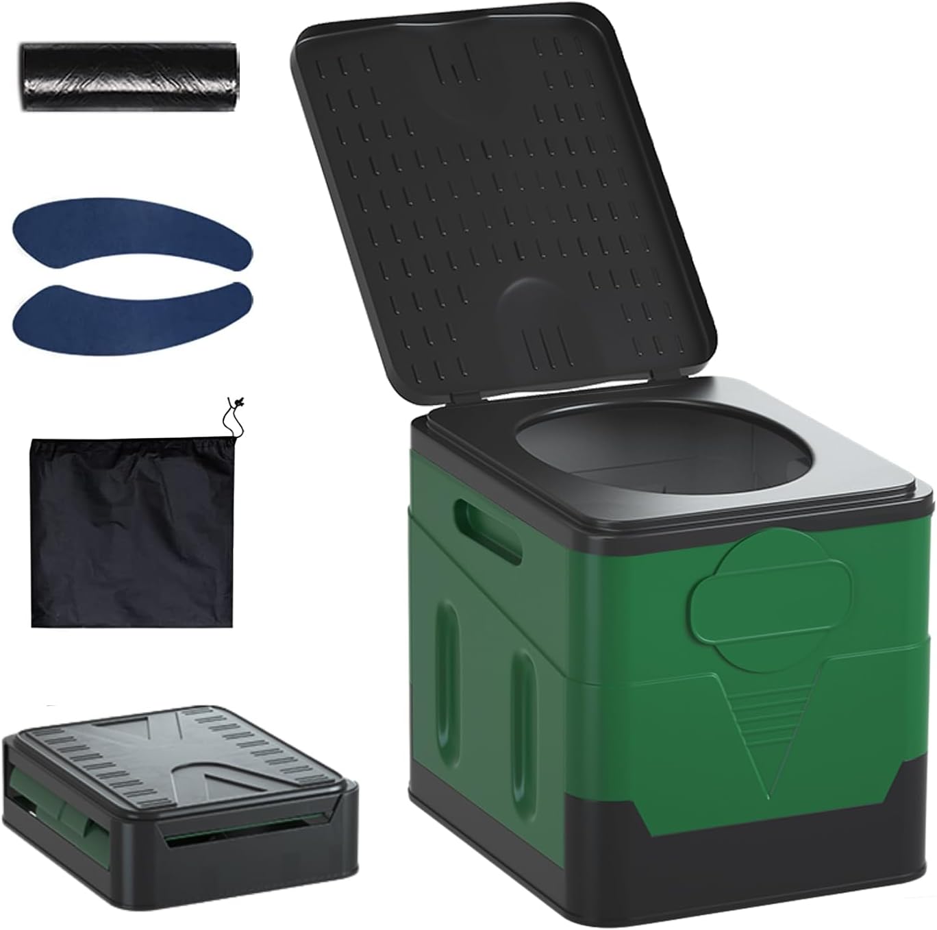 Amazon.com: JISSBON Portable Camping Toilet Water-Proof, Foldable ...