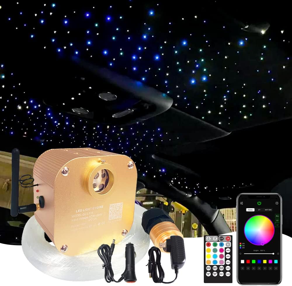 Amazon.com: Starlight Headliner Light Kit, 460pcs*0.03in*9.8ft/3m 16W ...