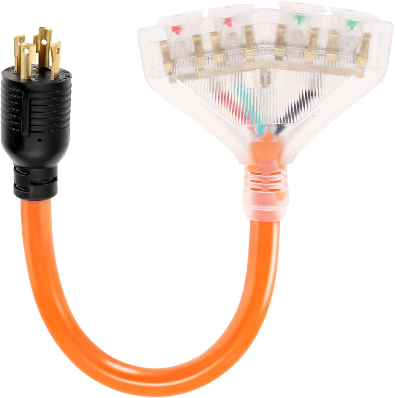 Amazon.com: 30 Amp to 110 Adapter Generator Power Cord, 4 Prong 30 Amp ...