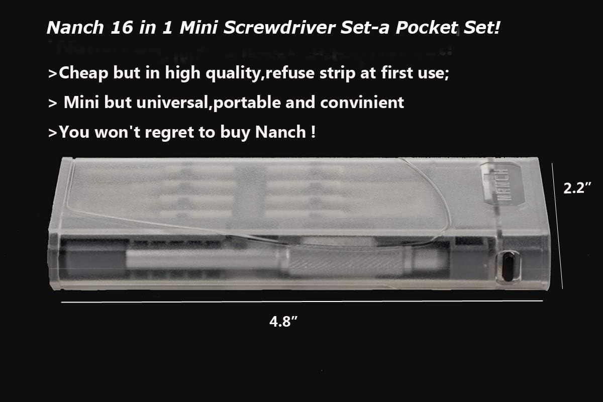 Micro Screwdriver Kit Set with 16 Bits,Nanch Pocket Philippines | Ubuy
