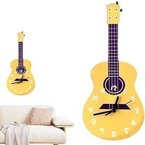 Decorative Wall Clocks | Musical Instrument Themed Wooden Wall Clock ...