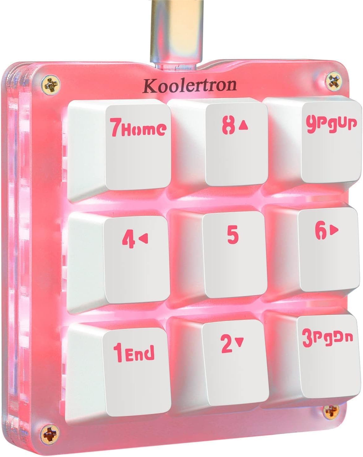 Koolertron One Handed Macro Mechanical Keyboard, RGB LED Backlit ...