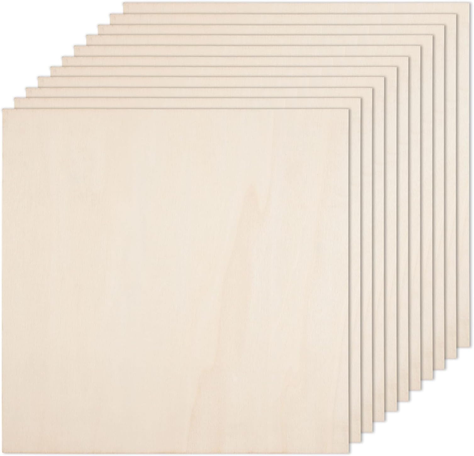 Amazon.com: ZEONHAK 20 Pack 10 x 10 x 0.12 Inches Square Unfinished ...