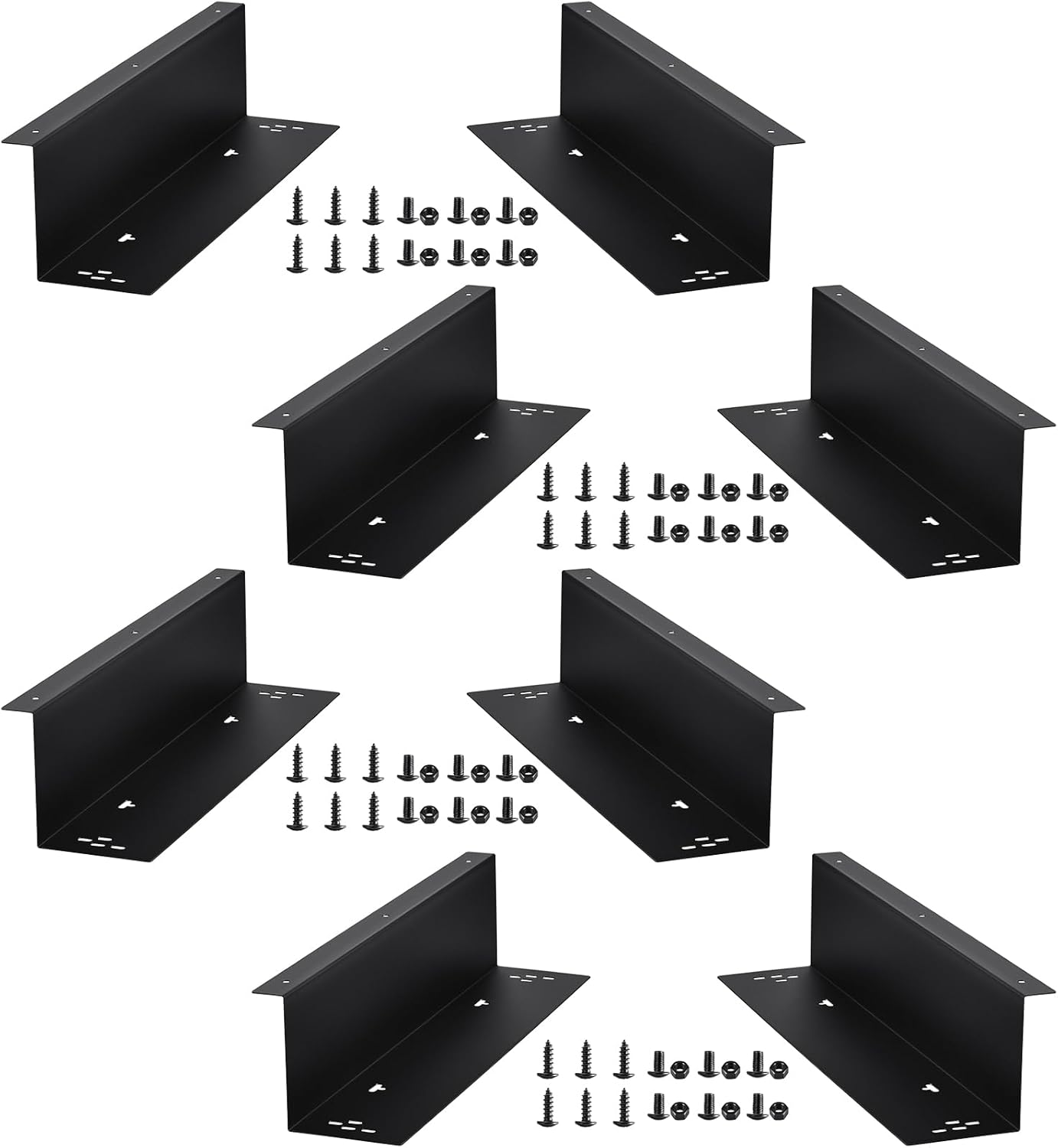 Amazon.com : Barydat 4 Set Under Counter Mounting Metal Brackets for 16 ...