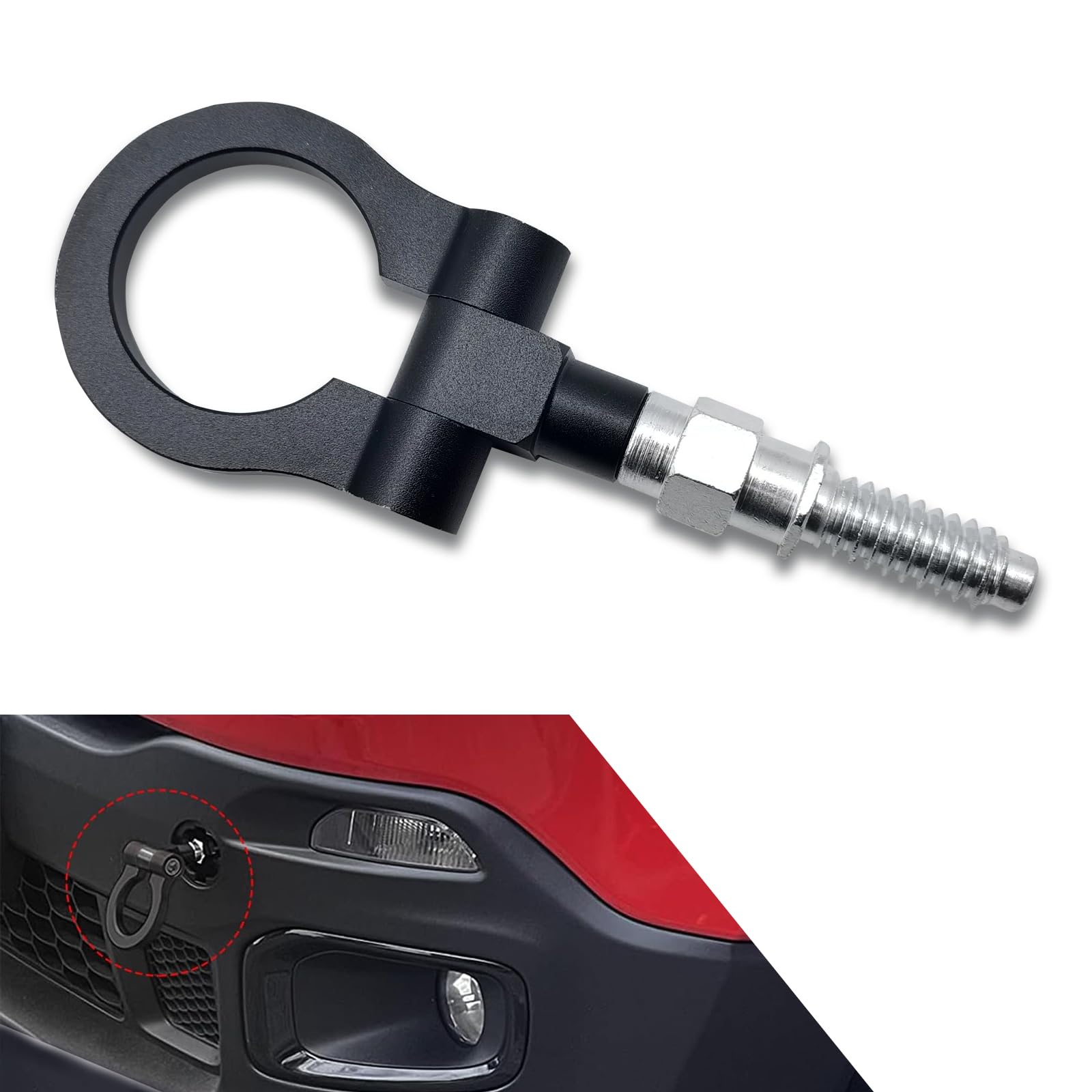 Amazon.com: Neferta 1 PC Car Front Bumper Tow Hook Traction Auxiliary ...