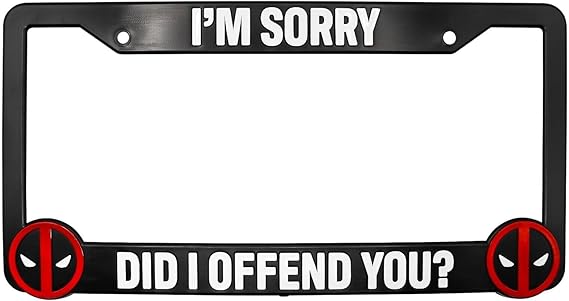 Amazon.com: Holder for License Plate License Plate Holder for Deadpool ...