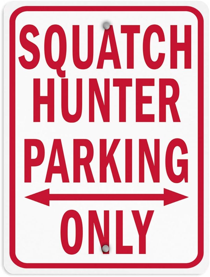 Amazon.com: Aluminum Vertical Metal Sign Multiple Sizes Squatch Hunter ...