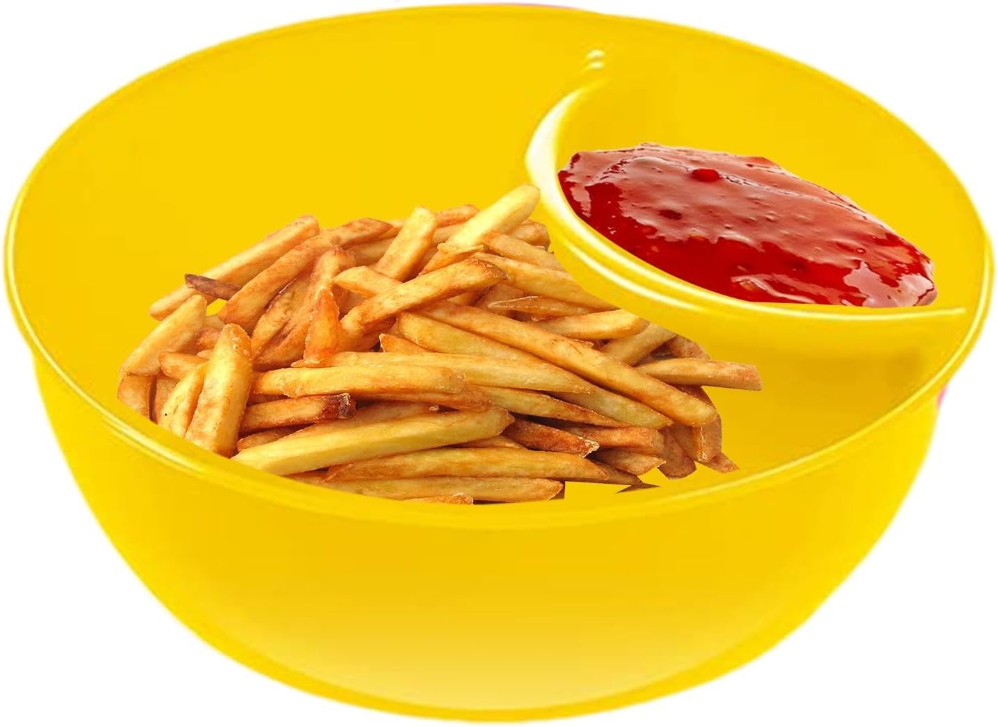 Amazon.com | Divided Snack Plate - Stackable Sauce Dipping Dish | Chip ...