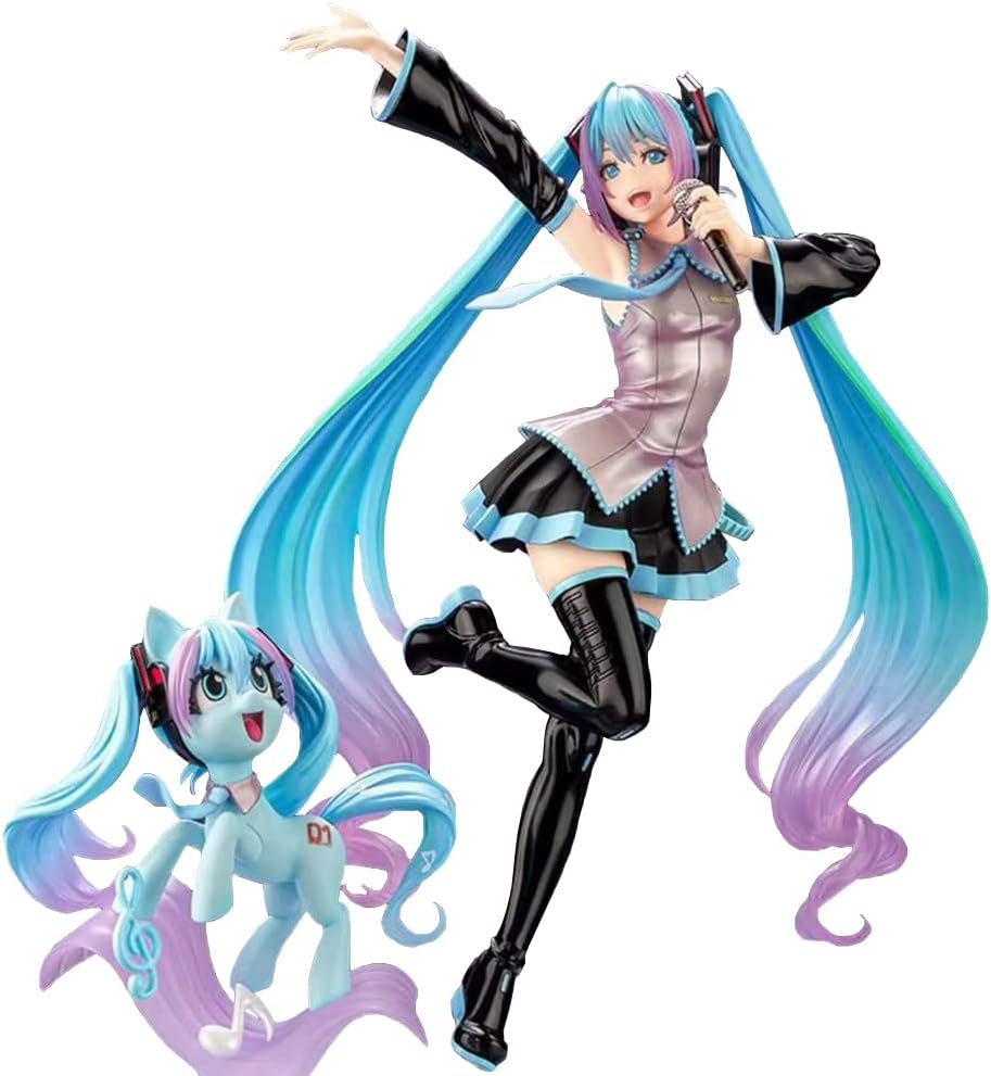 Rainbow Pony Beautiful Girl Hatsune Miku Model Anime Model Statue Ming ...