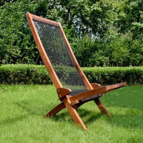 Amazon.com : Melino Wooden Folding Chair for Outdoor - Low Profile ...