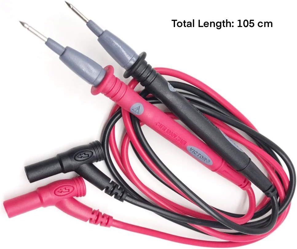 JZK 1x Electrical Test Leads Cable Tester Set 1000V 10A Silicone with ...