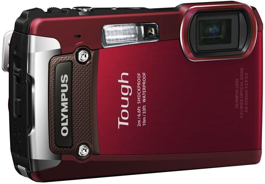 Amazon.com : Olympus TG-820 12MP Shock/Water/Freeze-Proof Camera-Red ...