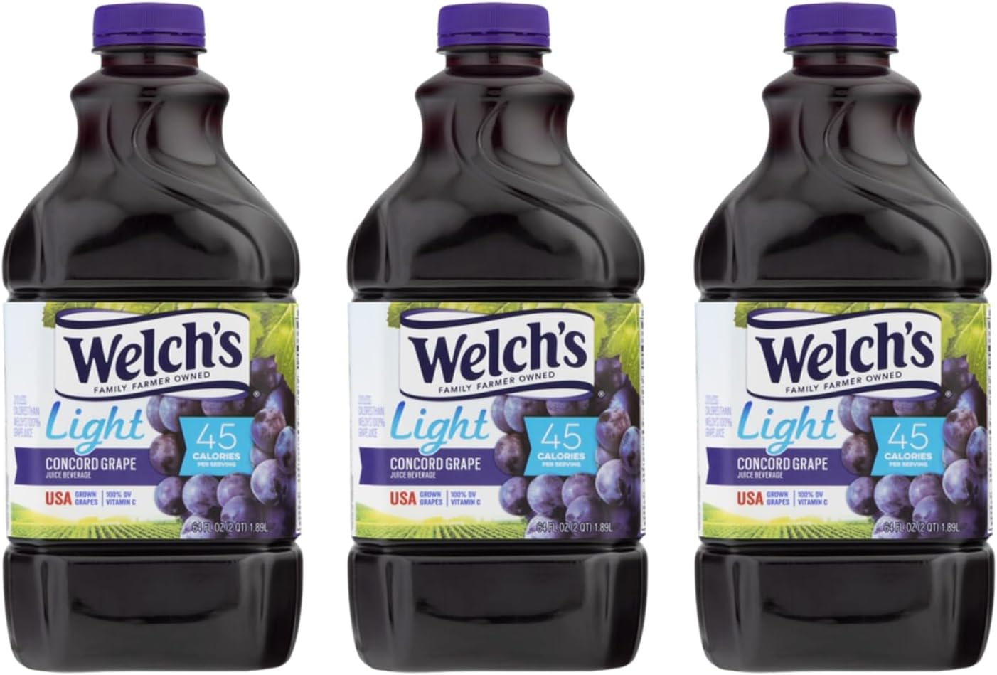 Amazon.com : Welch's 100% Juice 64 oz 3 Packs - Purple Grape, White ...