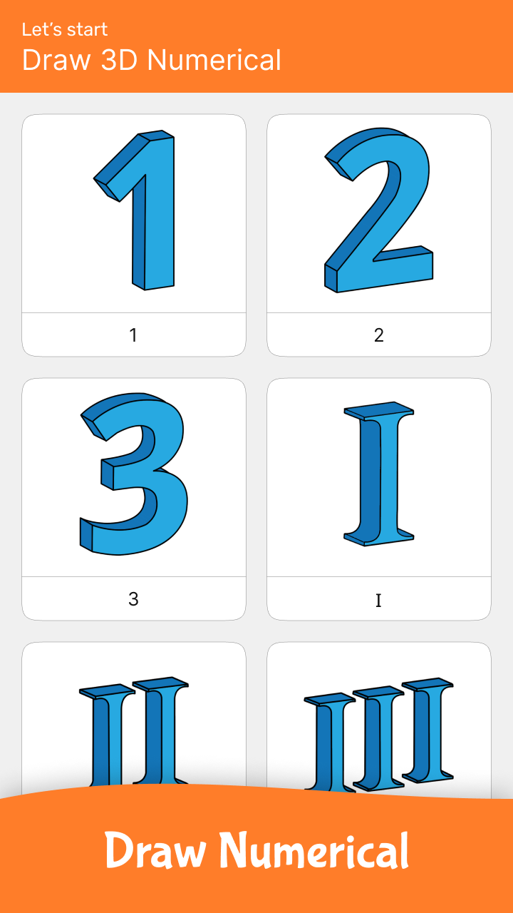 How to Draw 3D Numberic: Step by Step Tutorials - App on Amazon Appstore