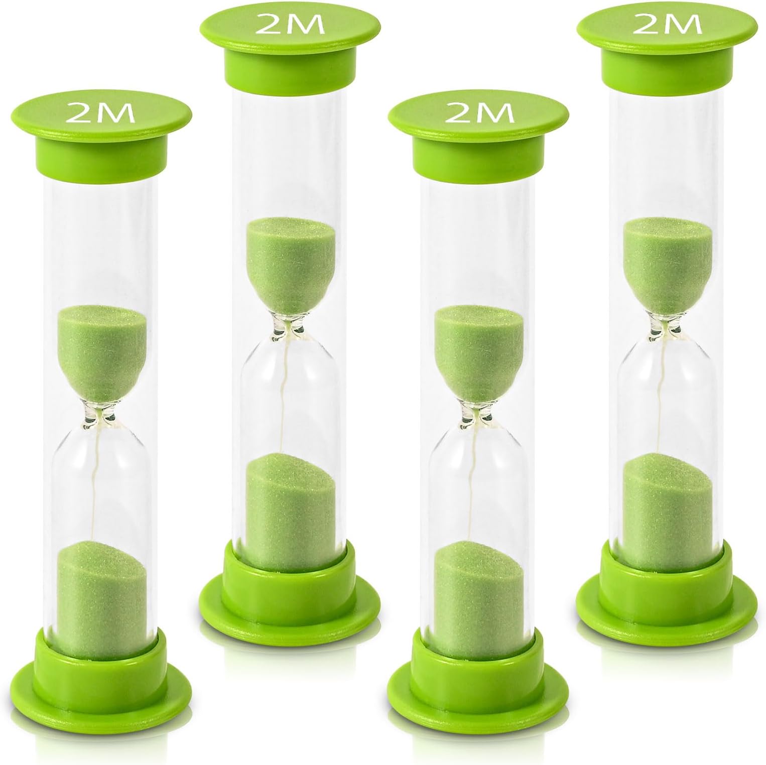 Amazon.com: Sand Timer for Kids - 10 Minute Set of 4 Hour Glass - Green ...