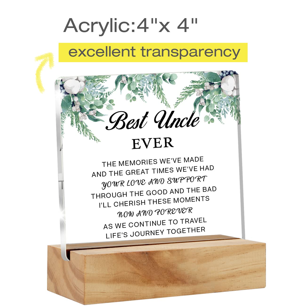 Snapklik.com : Best Uncle Ever Gift Uncle Sayings Desk Decor Uncle ...