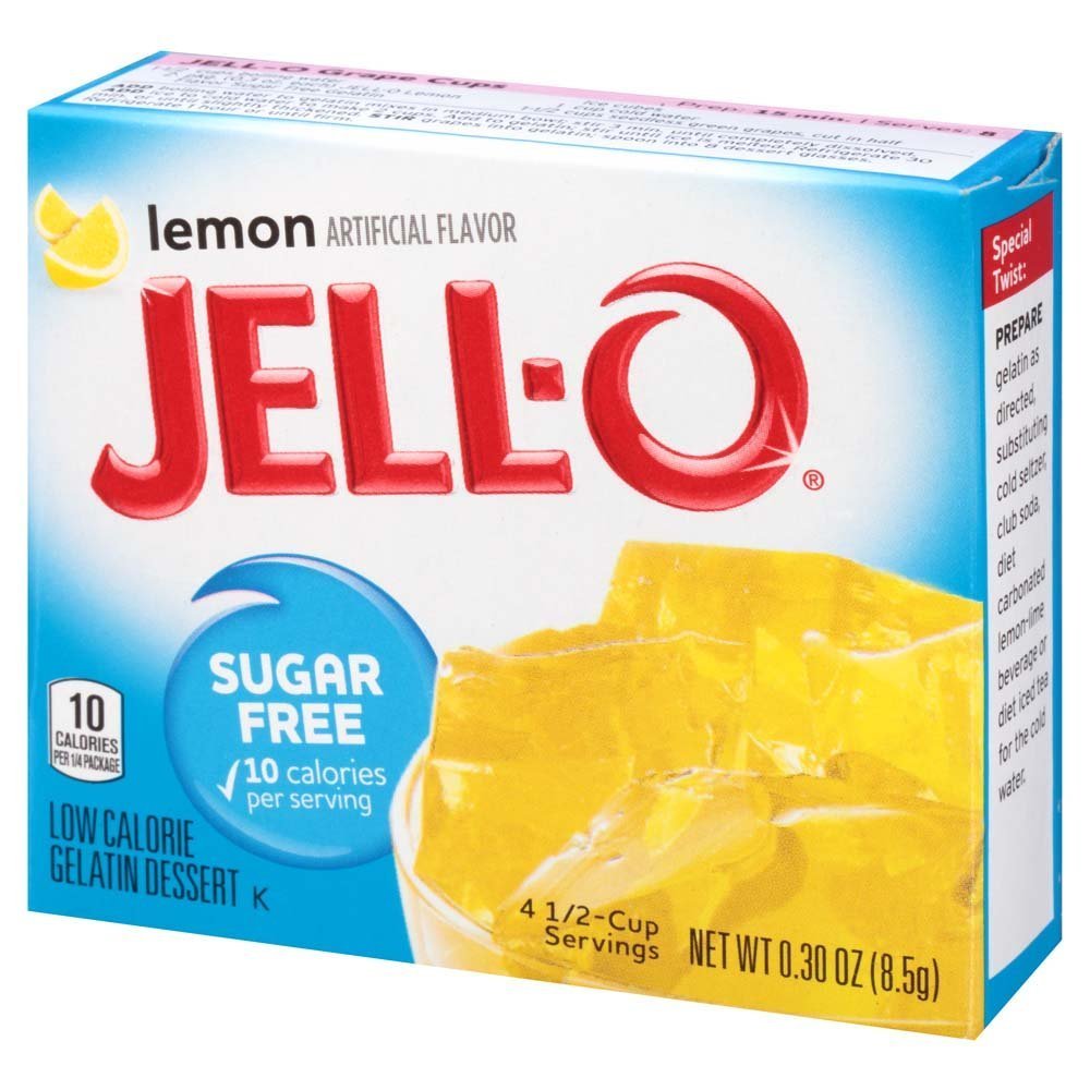Buy JELL-O Jello Jell-O Sugar Free Lemon Low Calorie Gelatin Dessert 1 ...