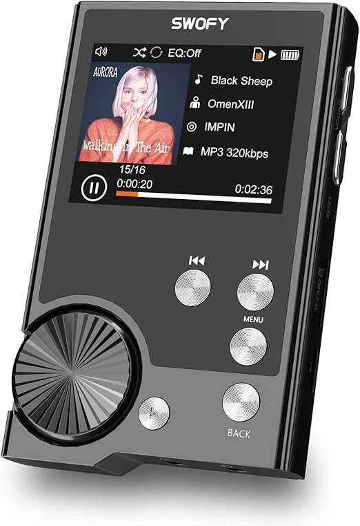 Swofy HiFi MP3 Player Digital Audio Player Lossless DSD High Resolution ...