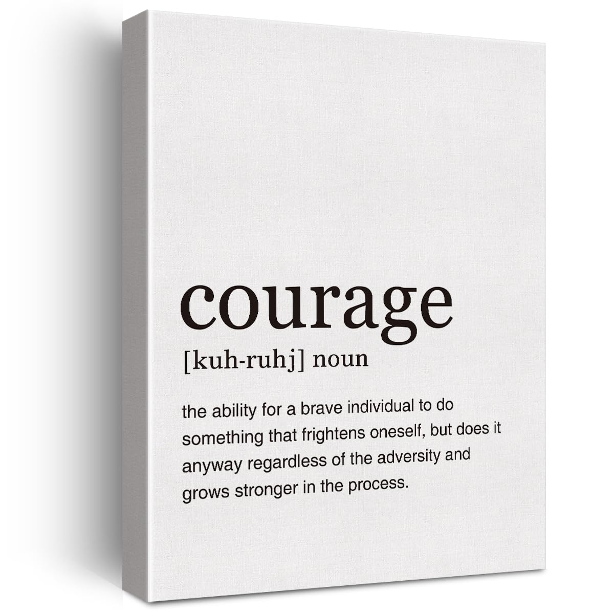 Amazon.com: GTGIC Courage Definition Print Canvas Wall Art Home Office ...