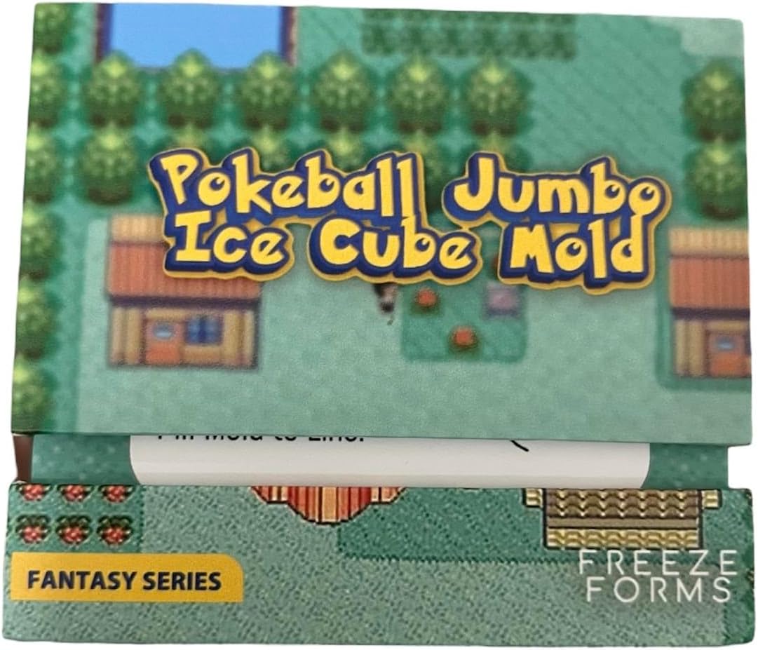 Amazon.com: Pokeball Shaped Jumbo Ice Mold - Gaming Novelty Ice Maker ...