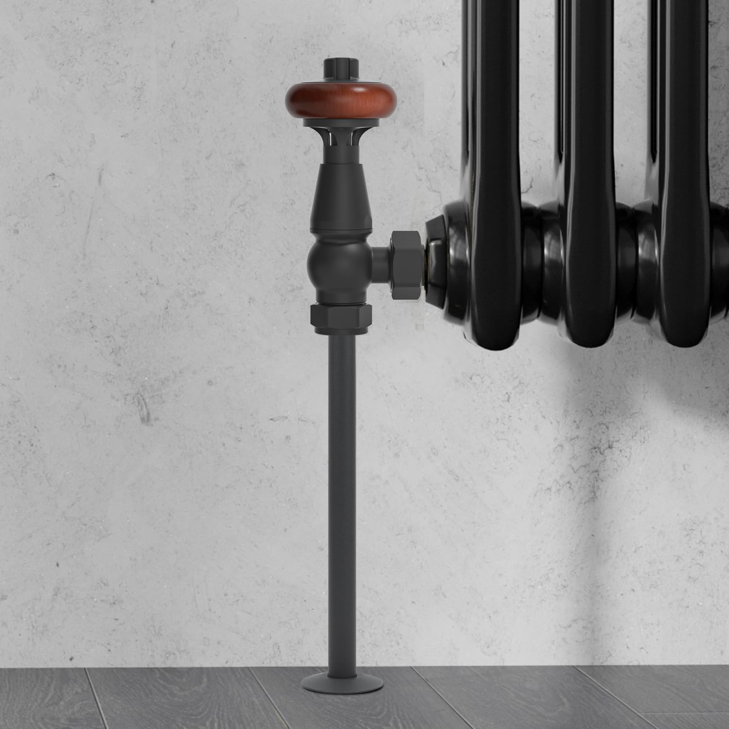 VANCOCO Pipe Tails Antique Brass 15mm X 300mm Radiator Pipe Collars ...