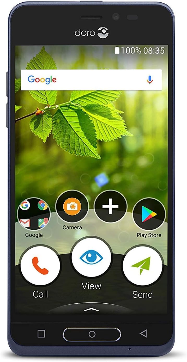 Doro 8035 Unlocked 5 MP Camera Smartphone for Seniors with 5" Display ...