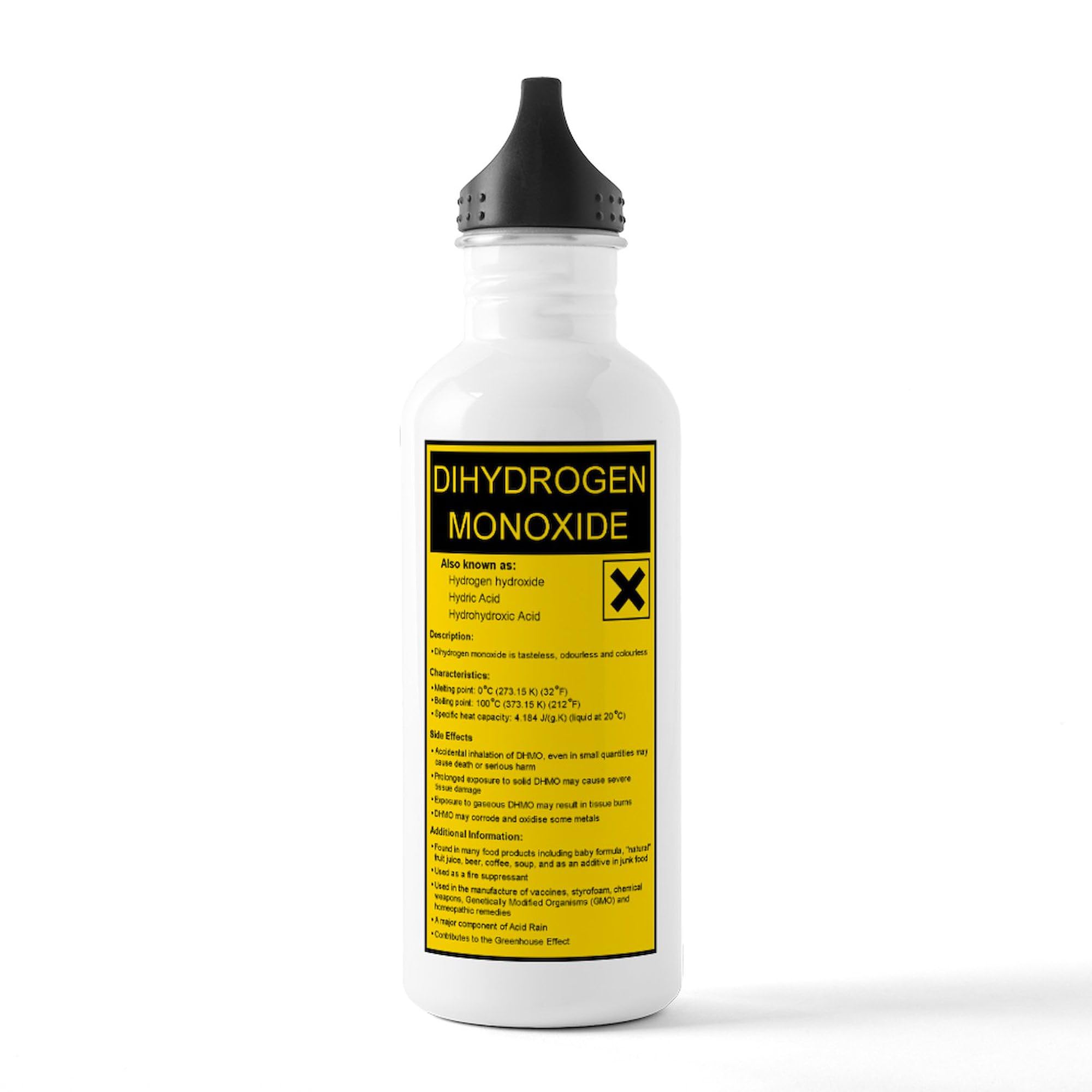 Amazon.com: CafePress Dihydrogen Monox 1.0L (34 oz) Stainless Steel ...