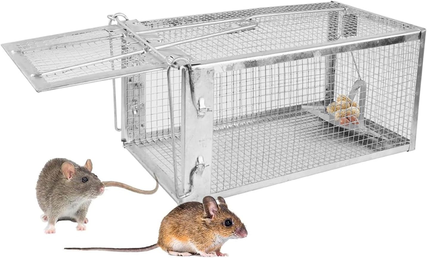 Amazon.com : iMounTEK Humane Live Mouse Trap Animal Steel Cage Traps ...