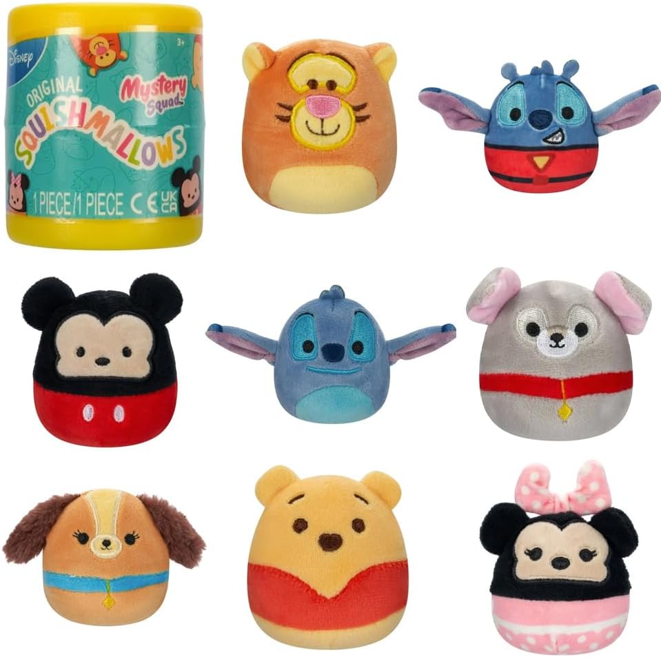 Squishmallows Disney 2.5 Inch Plush Mystery Squad : Amazon.co.uk: Toys ...