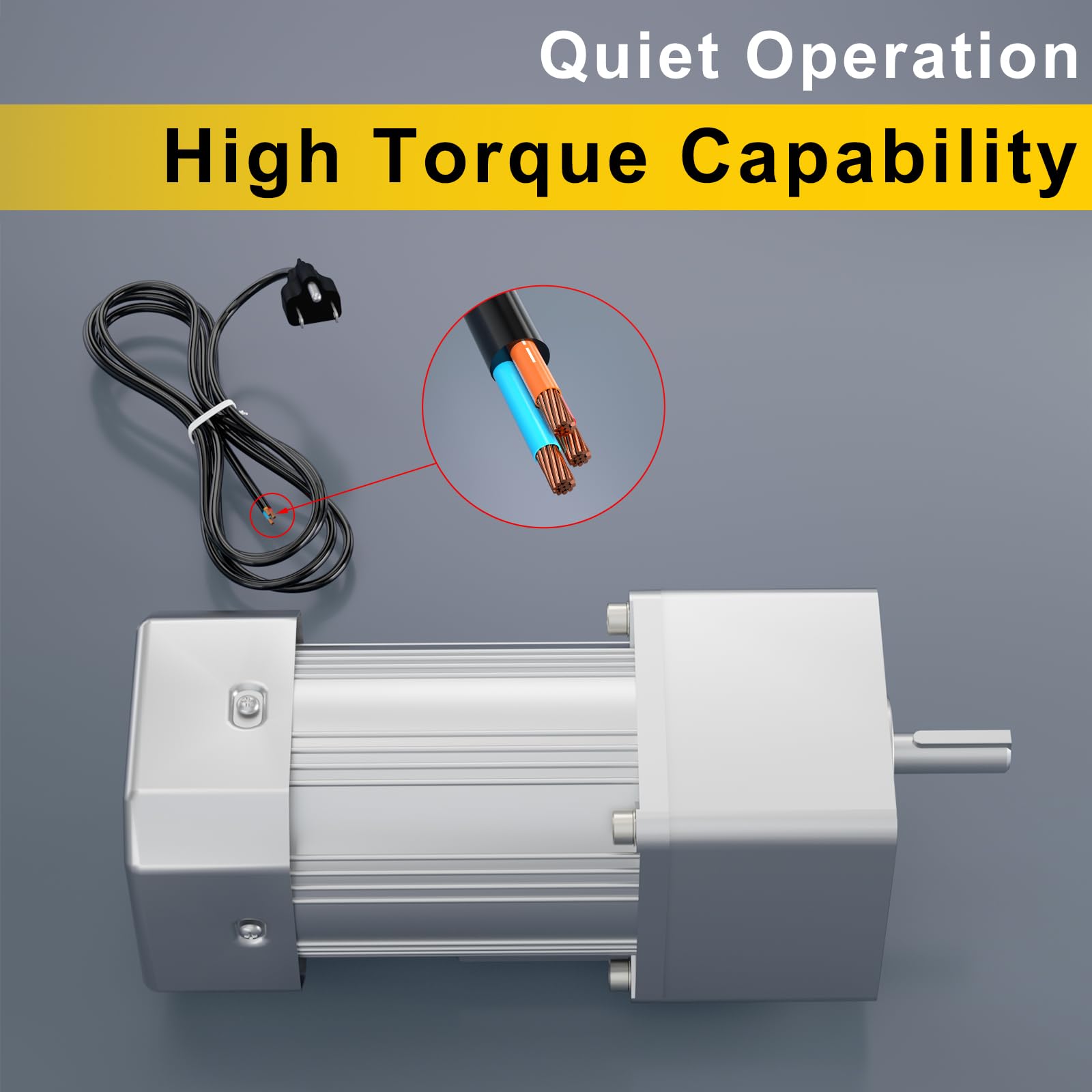 Snapklik.com : Bemonoc High Power 300W Electric AC Gear Motor, 110V ...