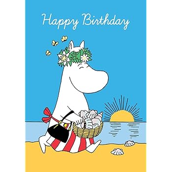 Moomin Little My Happy Birthday Greeting Card: Amazon.co.uk: Kitchen & Home